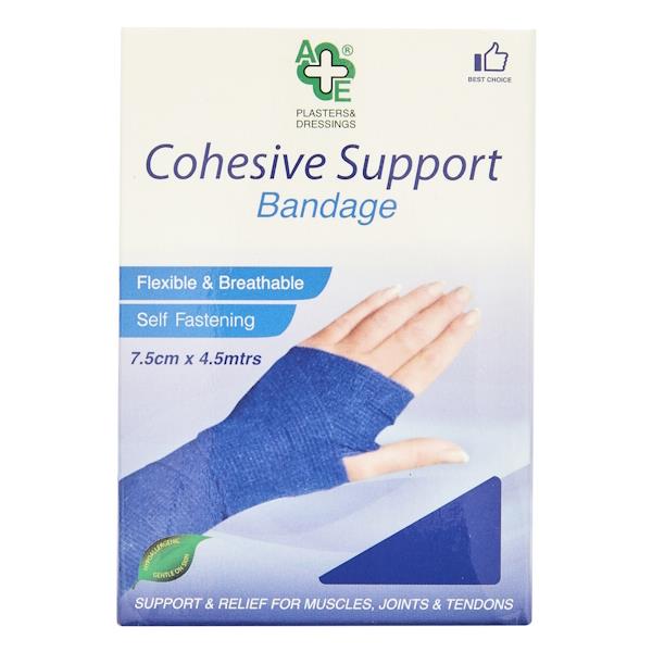 A&E Blue Cohesive Support Bandage 7.5cm x 4.5M – Sidney Wholesale